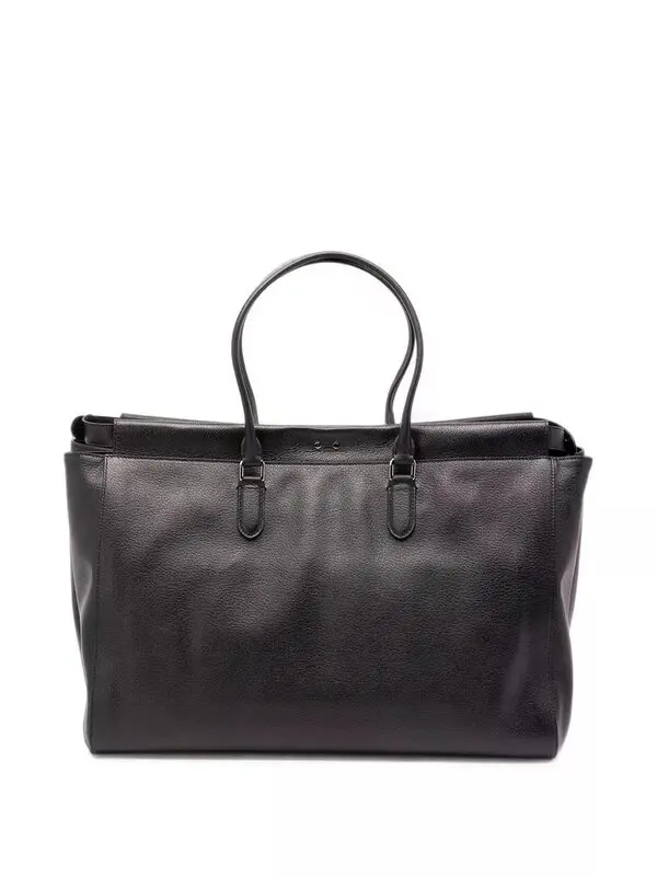Fendi Large Peekaboo Grained Leather Tote Bag