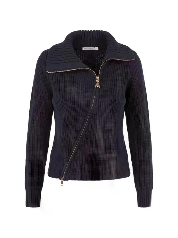 Patrizia Pepe Asymmetric Zip-up Cardigan