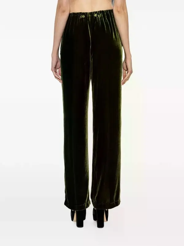 FORTE_FORTE Velvet Straight-leg Trousers