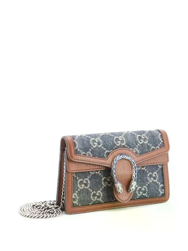 Gucci Dionysus Bag Gg Denim Super Mini Crossbody Bag