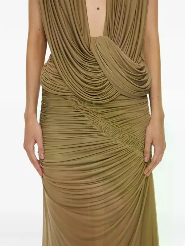 Christopher Esber Orion Ruched Midi Skirt