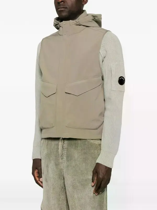 C.P. COMPANY Goggle-detail Hooded Gilet