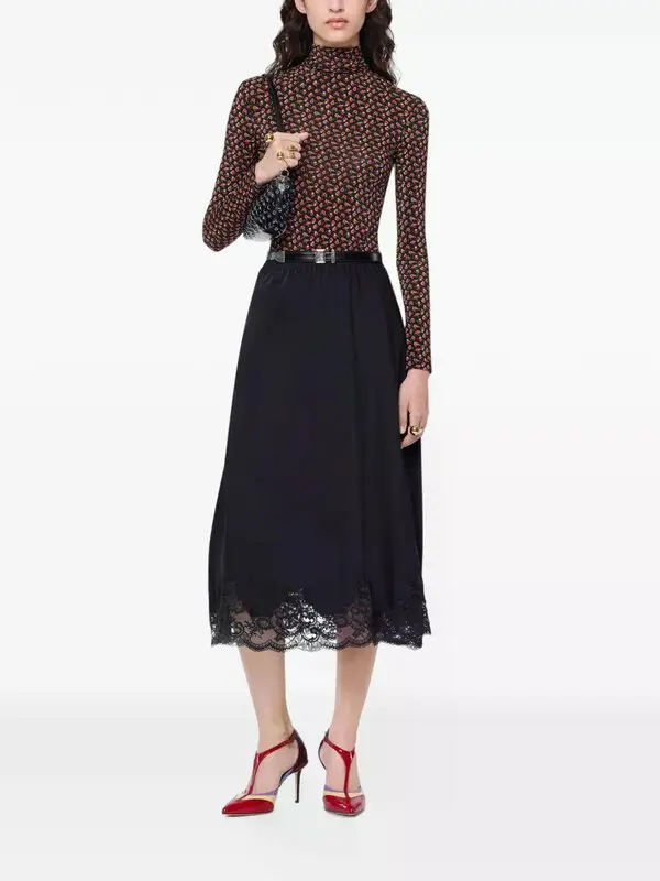 Rabanne Long Sleeved Top In Liberty Print Second Skin Jersey