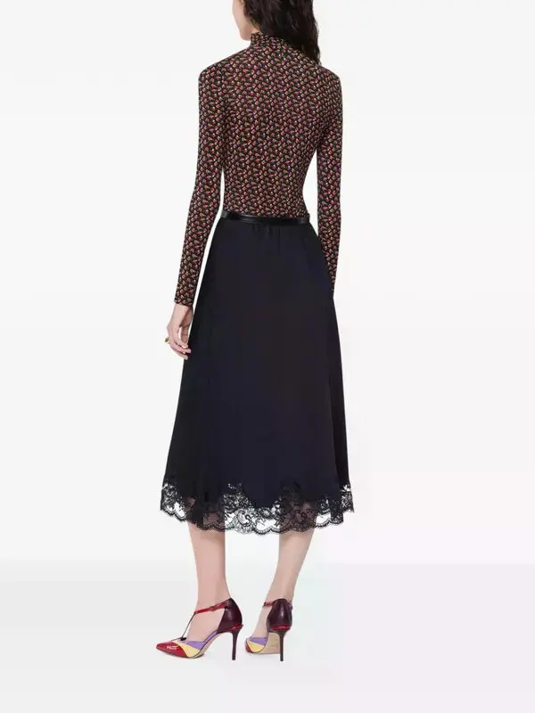Rabanne Long Sleeved Top In Liberty Print Second Skin Jersey