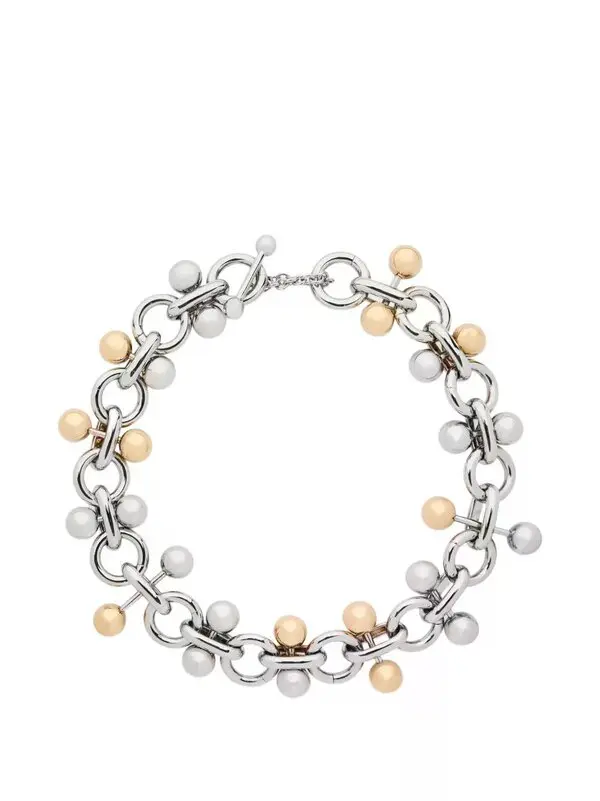 Rabanne Bicolor Archival-inspired Necklace - Silver