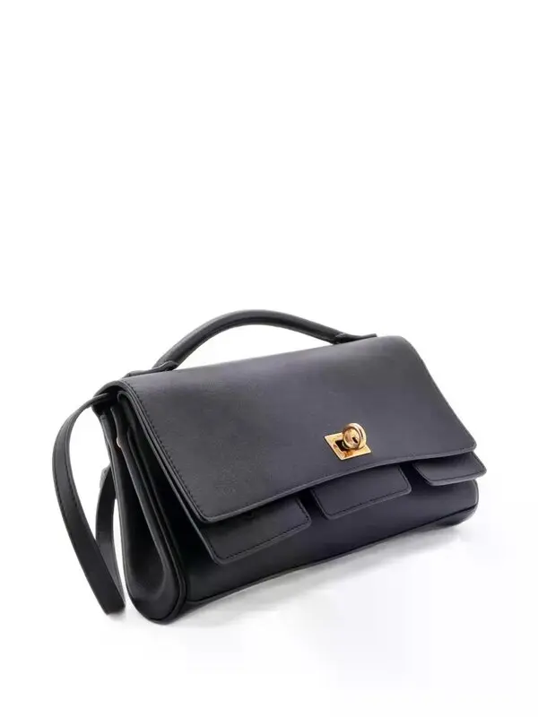 Balenciaga Bel Air Top Handle Flap Leather Shoulder Bag
