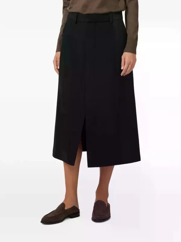 TOD'S Wrap-around Skirt In Wool Gabardine