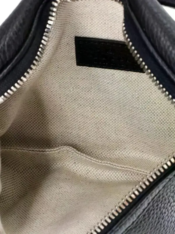 Gucci Jumbo Gg Embossed Leather Small Belt Bag