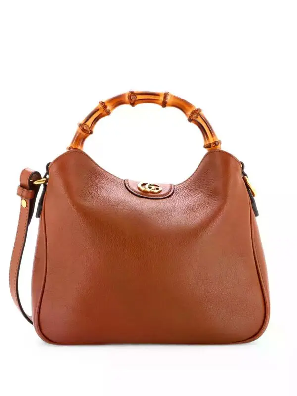 Gucci Diana Nm Bamboo Shoulder Bag Leather Small Tote Bag