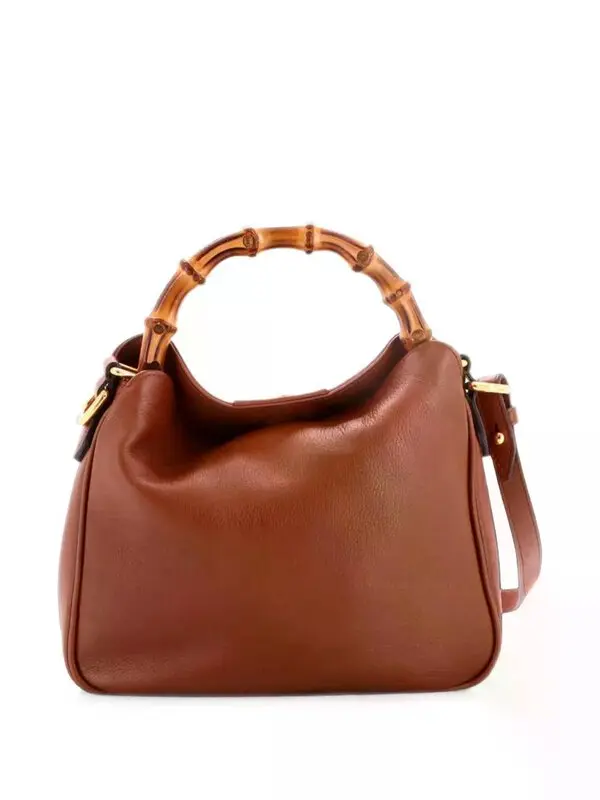 Gucci Diana Nm Bamboo Shoulder Bag Leather Small Tote Bag