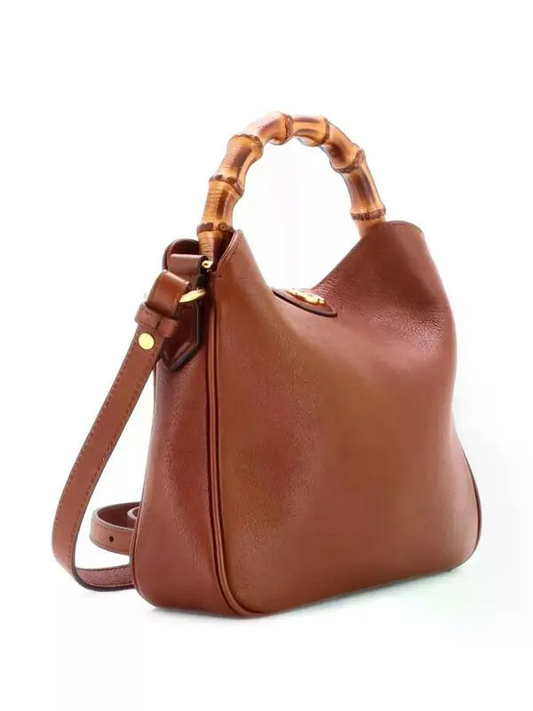 Gucci Diana Nm Bamboo Shoulder Bag Leather Small Tote Bag