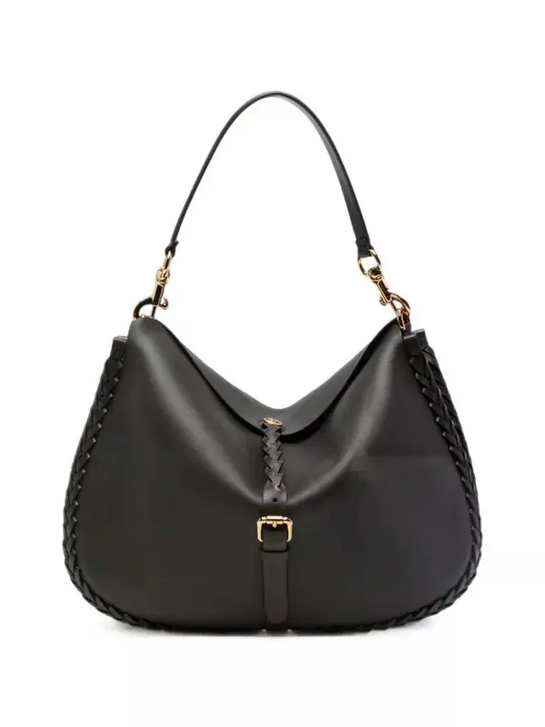 Etro Braided-trim Buckle Shoulder Bag