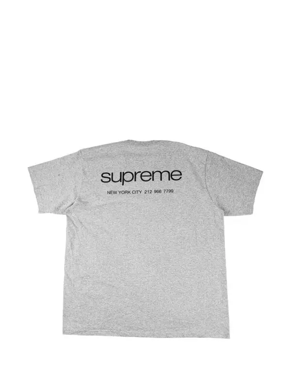 Supreme Nyc Logo-print T-shirt - Grey