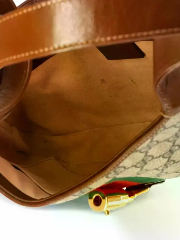 Gucci Jackie 1961 Gg Coated Canvas Small Hobo Bag