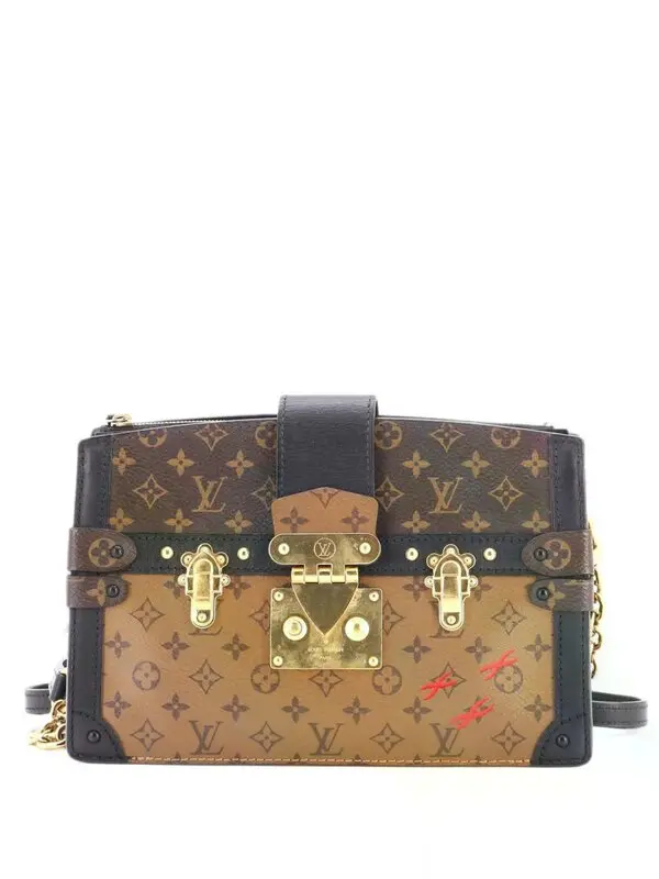 LOUIS VUITTON Trunk Reverse Monogram Canvas Clutch Bag