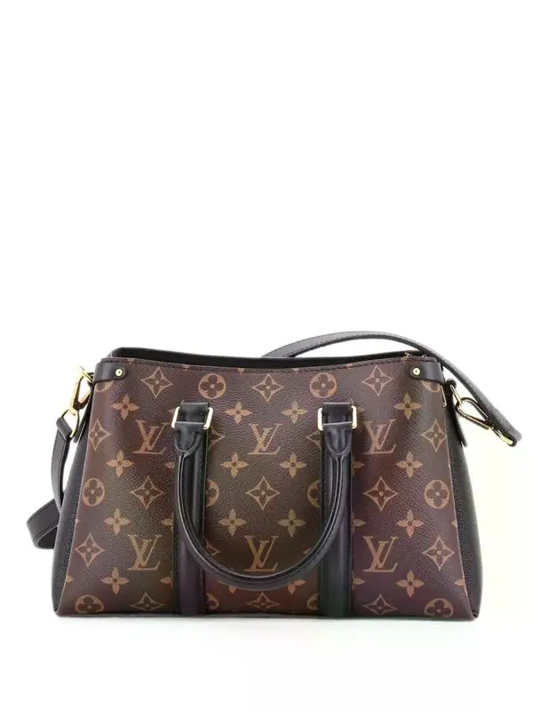 LOUIS VUITTON Soufflot Tote Monogram Canvas With Leather Bb Satchel