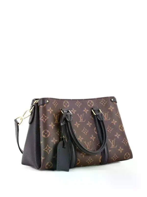 LOUIS VUITTON Soufflot Tote Monogram Canvas With Leather Bb Satchel