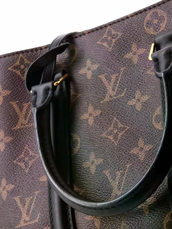 LOUIS VUITTON Soufflot Tote Monogram Canvas With Leather Bb Satchel