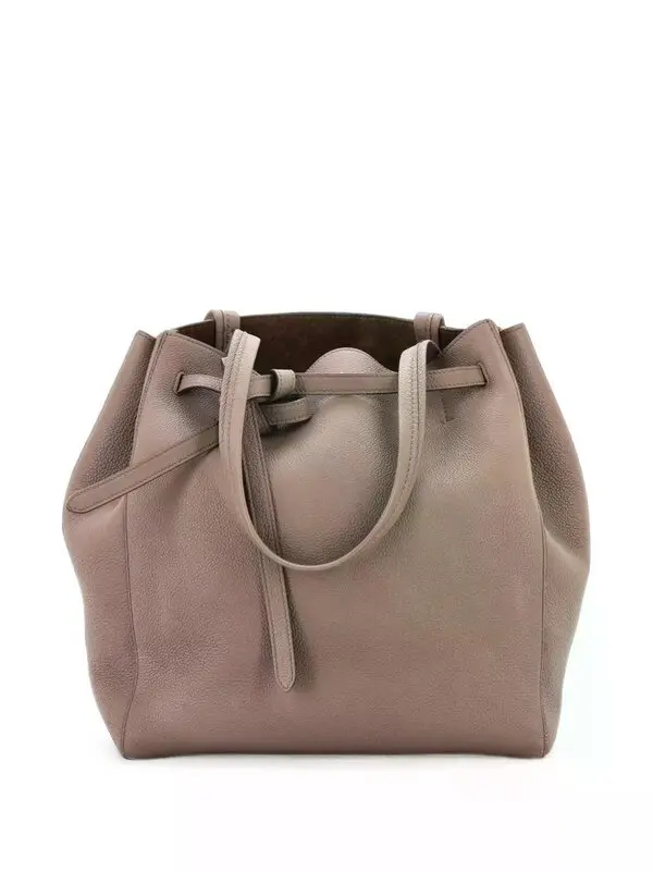 Celine Phantom Tie Cabas Leather Medium Tote Bag