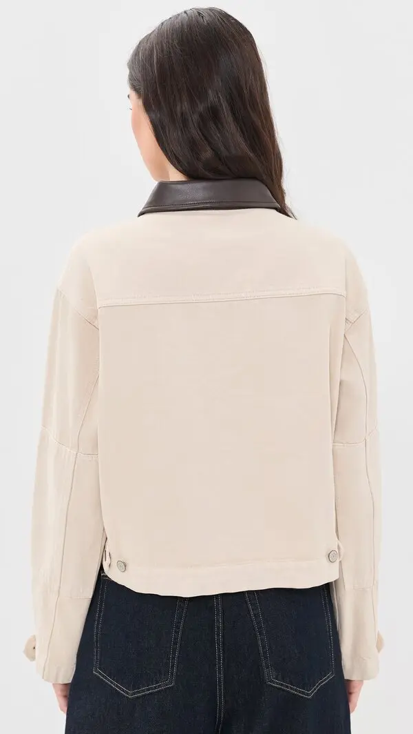 Z Supply Rey Cropped Jacket - Soapstone