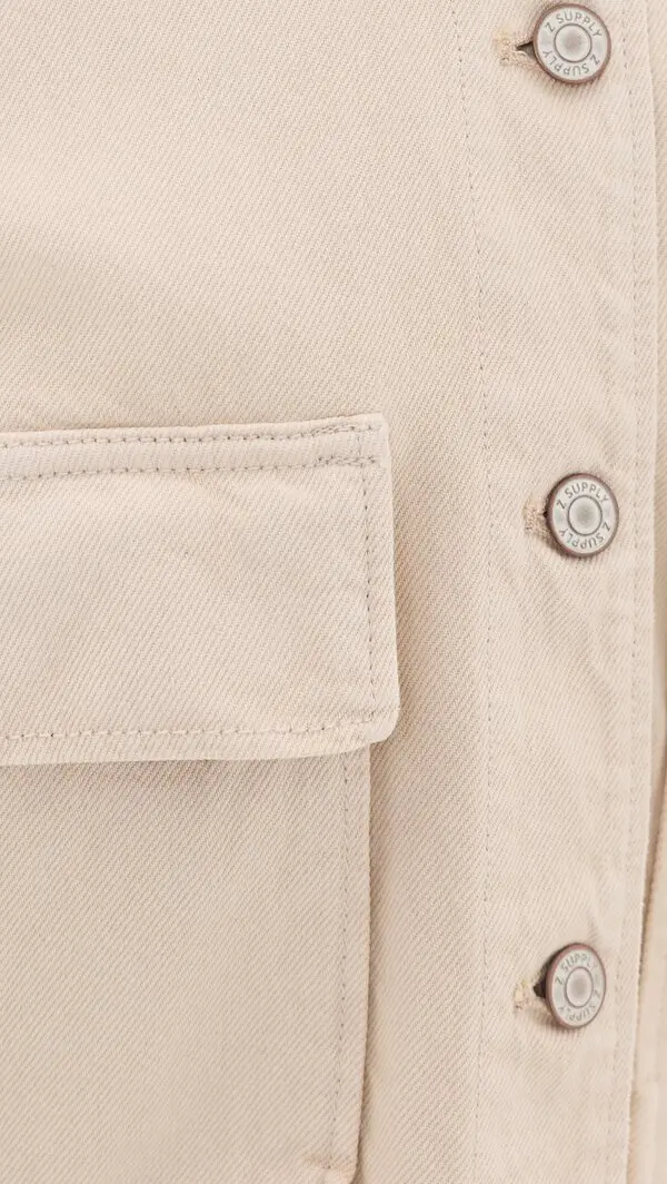Z Supply Rey Cropped Jacket - Soapstone