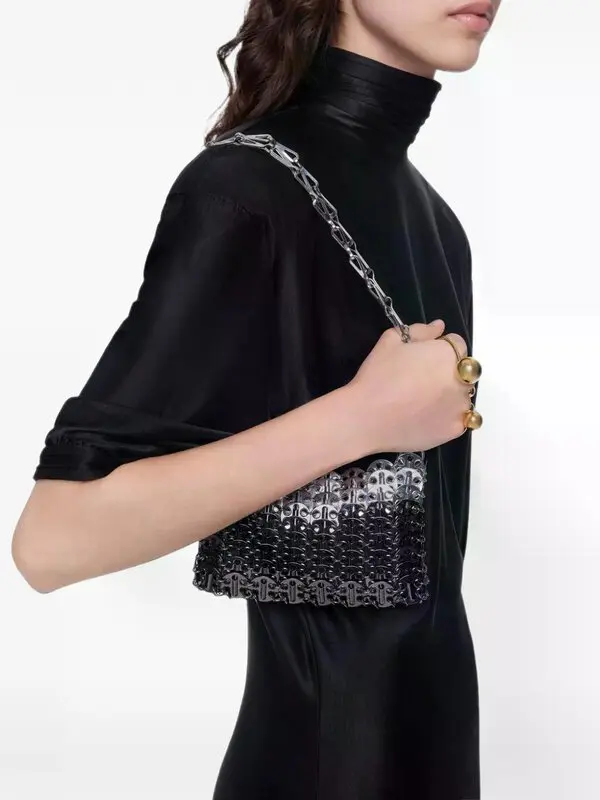 Rabanne 1969 Skyline Nano And Ruthenium Bag - Silver