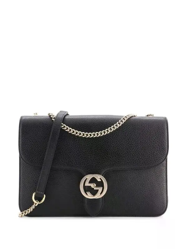 Gucci Interlocking Leather Medium Shoulder Bag