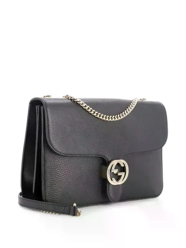 Gucci Interlocking Leather Medium Shoulder Bag