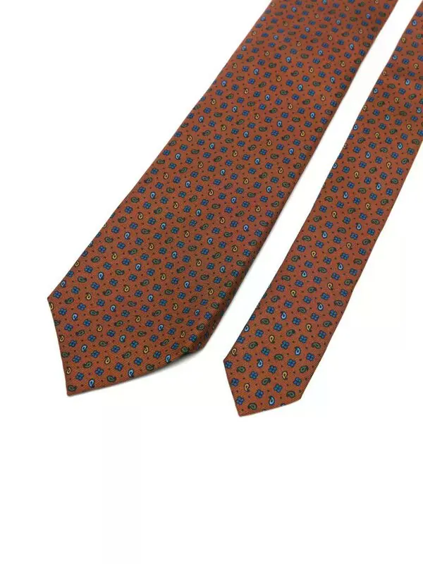 ERRICO FORMICOLA Paisley-print Silk Tie