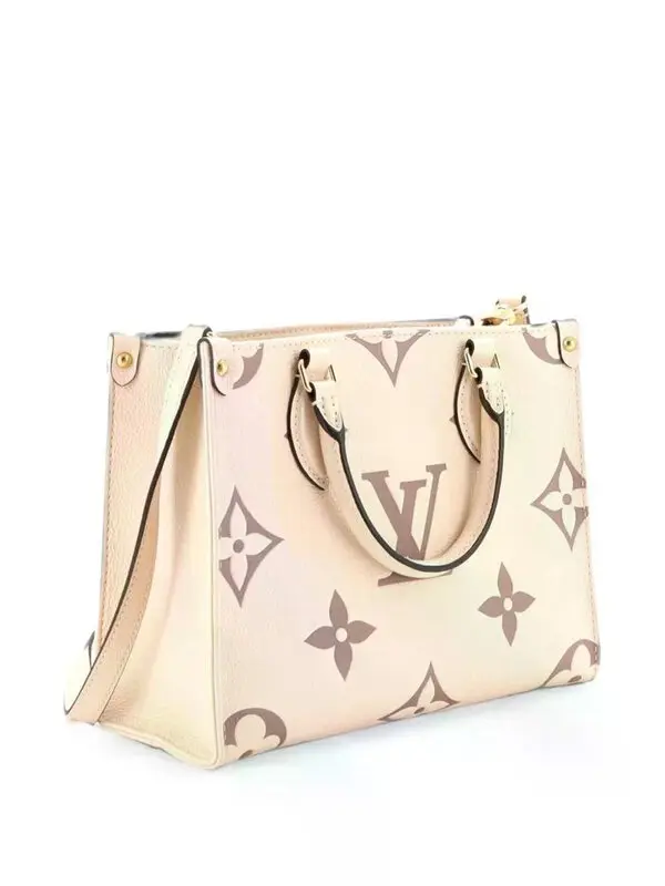 LOUIS VUITTON Onthego Bicolor Monogram Empreinte Giant Pm Tote Bag - Neutrals