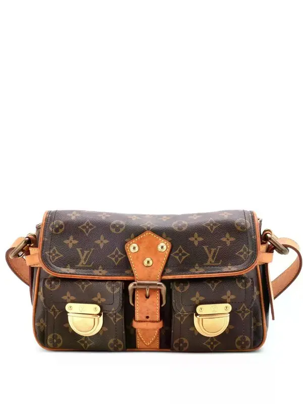 LOUIS VUITTON Hudson Handbag Monogram Canvas Pm Shoulder Bag