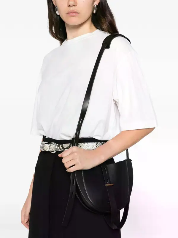 MINOBOSSI Lilly Curved Leather Shoulder Bag