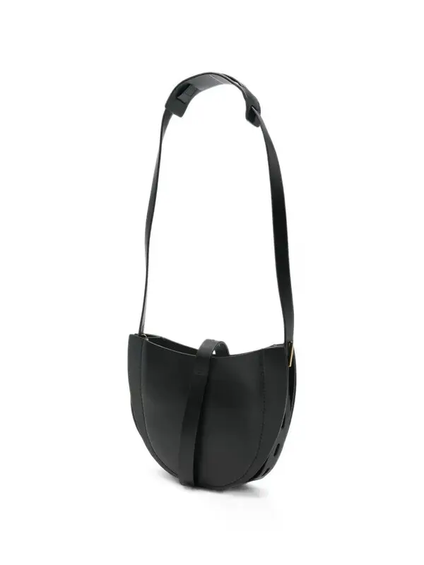 MINOBOSSI Lilly Curved Leather Shoulder Bag