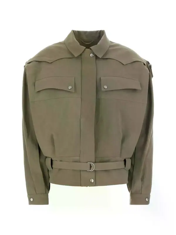 Magda Butrym Belted Military Jacket - Green