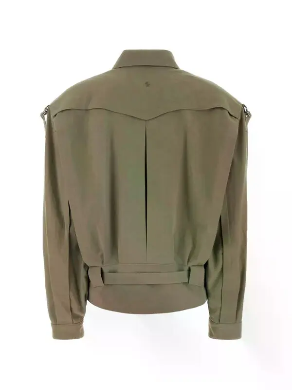Magda Butrym Belted Military Jacket - Green