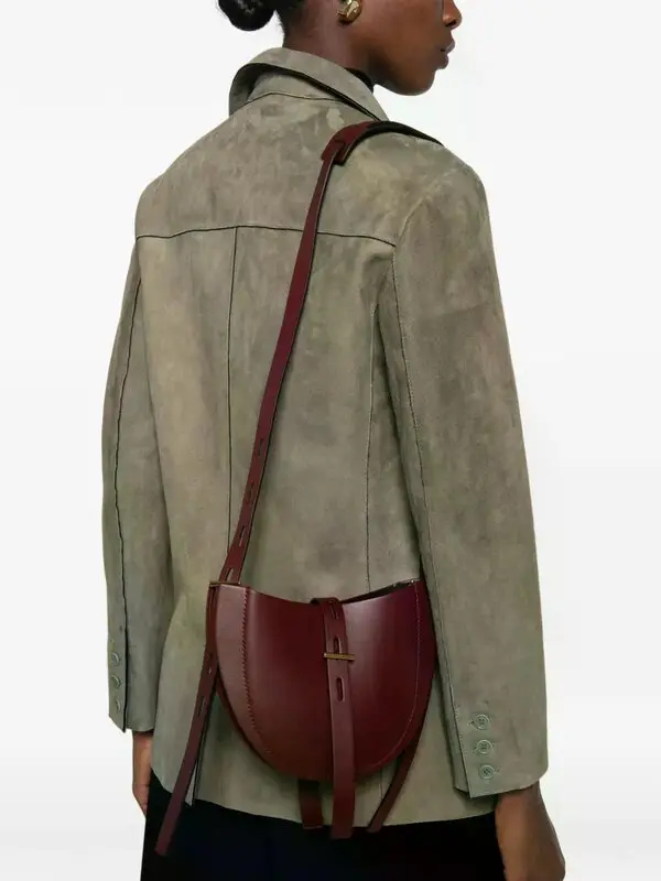 MINOBOSSI Lilly Curved Leather Shoulder Bag