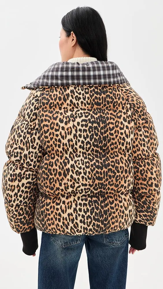 GANNI Future Nylon Printed Quilt Puffer
