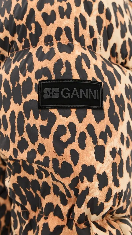 GANNI Future Nylon Printed Quilt Puffer