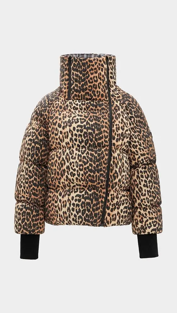 GANNI Future Nylon Printed Quilt Puffer