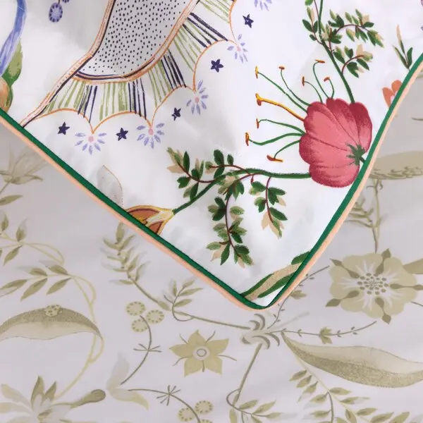 YVES DELORME Botanic Cotton Flat Sheet, Full/queen