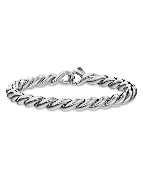 David Yurman Sculpted Cable Chain Bracelet In Sterling 5.7mm