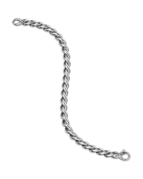 David Yurman Sculpted Cable Chain Bracelet In Sterling 5.7mm