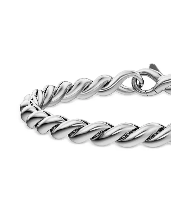 David Yurman Sculpted Cable Chain Bracelet In Sterling 5.7mm