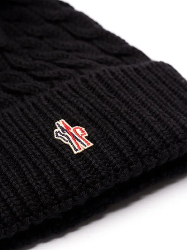 Moncler Logo Wool Beanie