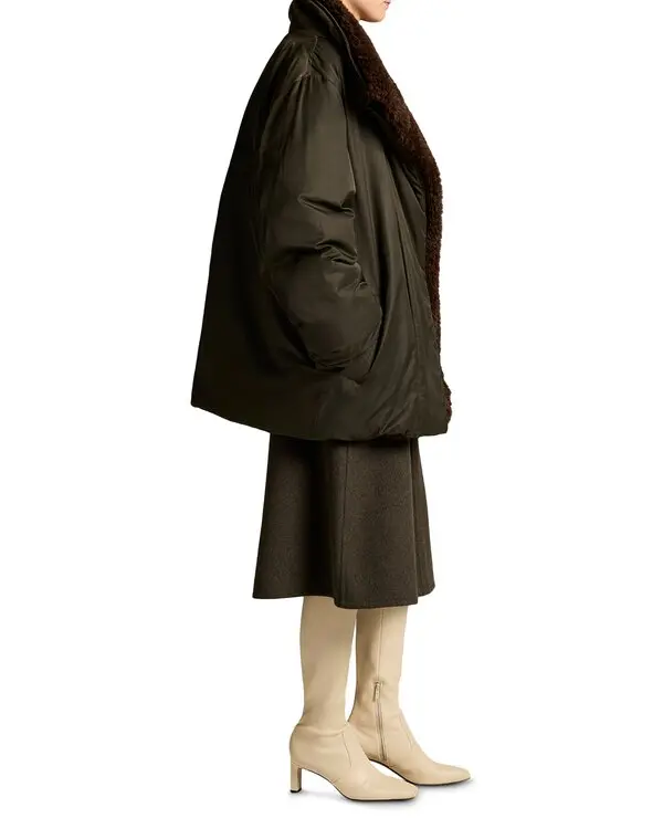 Vince Faux Fur Lined Puffer Coat