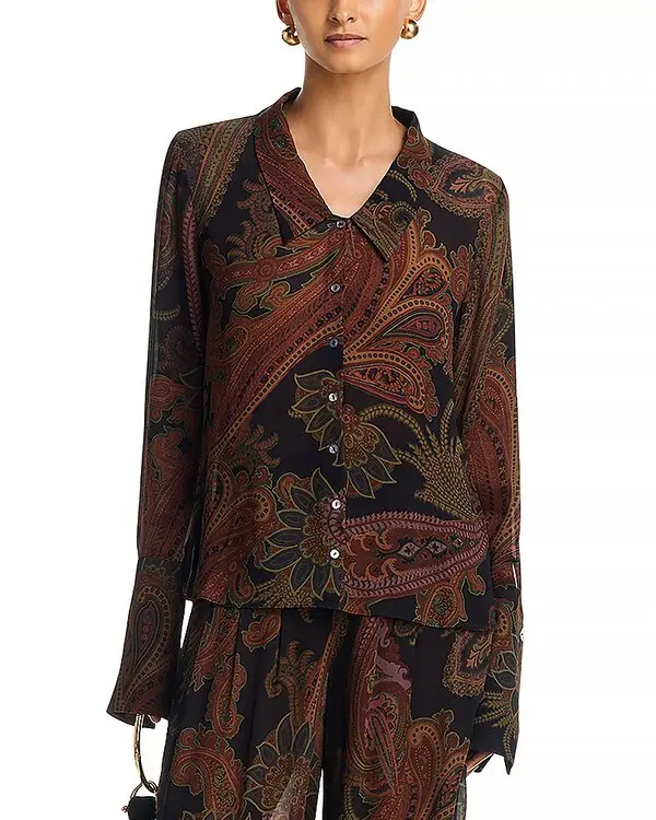 Paige Rosalinda Printed Blouse - Black Multi
