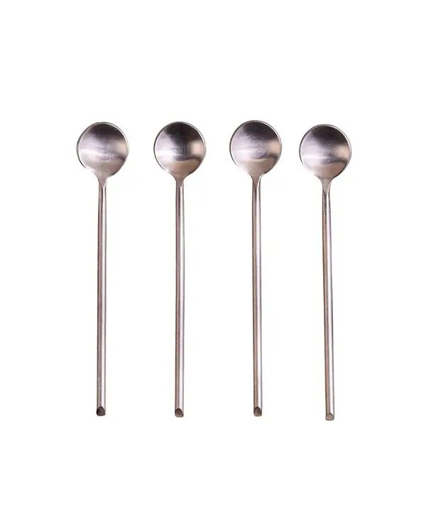 BE HOME Thin Stainless Spoons, Set Of 4