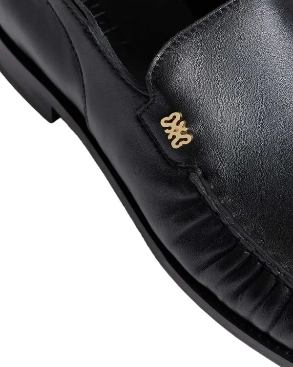 Sandro Leather Buckle Loafers