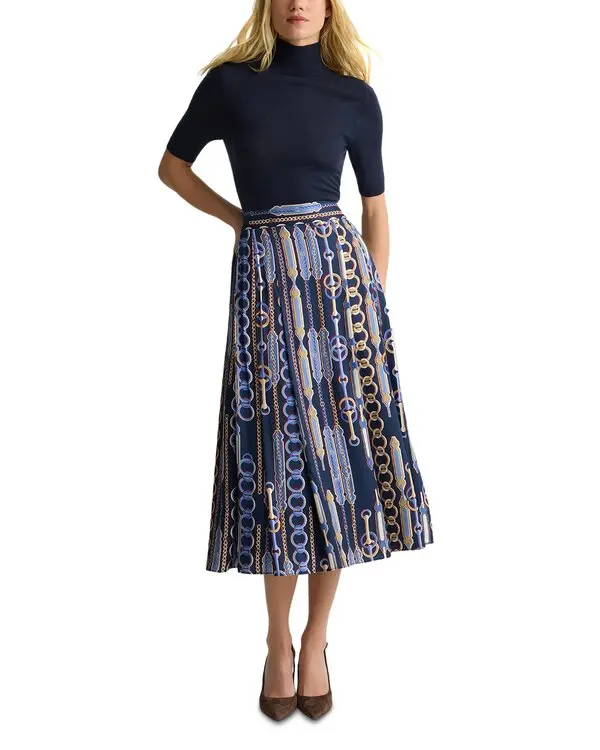 St. John Cashmere Turtleneck Short Sleeve Top