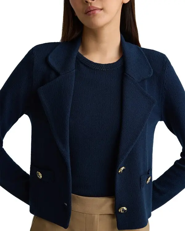 St. John Wool Blend Knit Blazer